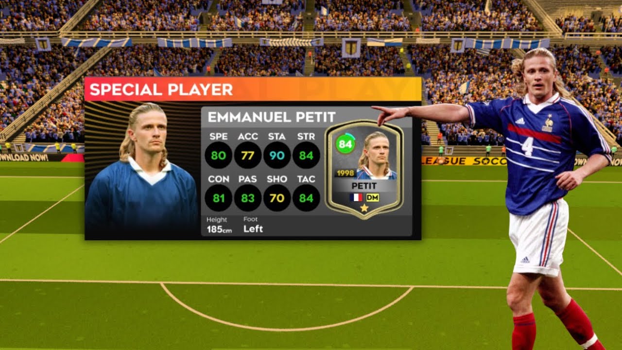 FIRST ICON PLAYER DLS 2025 - EMMANUEL PETIT | SPECIAL PLAYER - YouTube