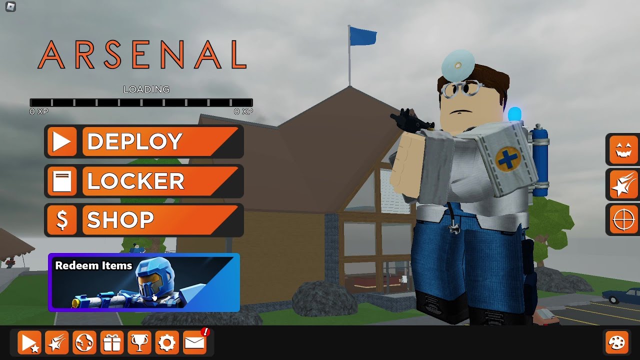 Playing ARSENAL on Roblox - YouTube