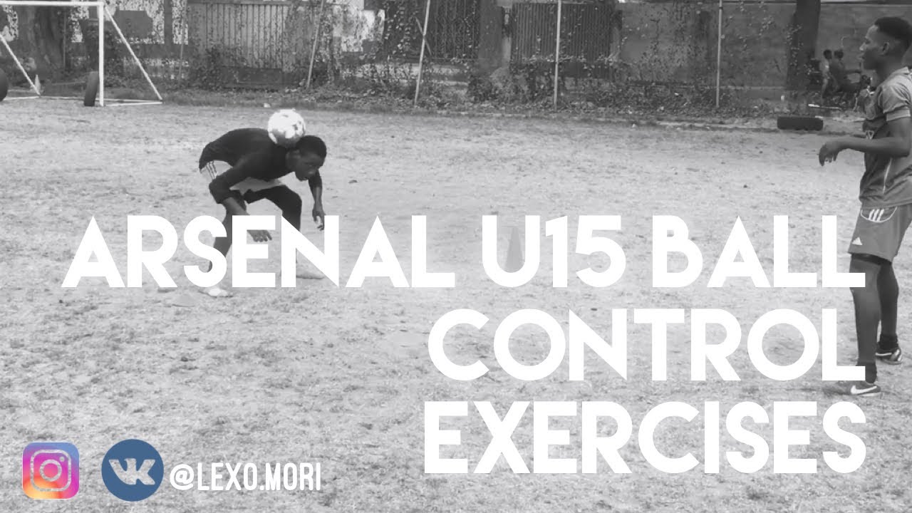Arsenal Academy footBall Control drills at home Exercise - YouTube