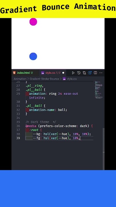 Gradient Stroke & Bounce Animation Hiệu ứng vòng tròn và bóng nảy tuyệt đẹp với CSS hiện đại ...
