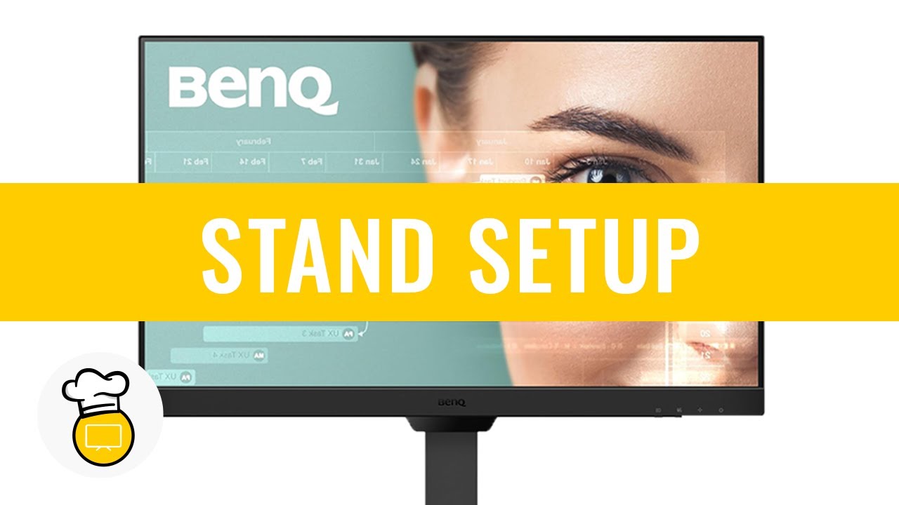BenQ GW2790T Eye Care Monitor Stand Setup - YouTube