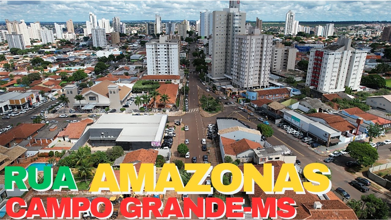 VISTA AÉREA DA RUA AMAZONAS - CAMPO GRANDE-MS - YouTube