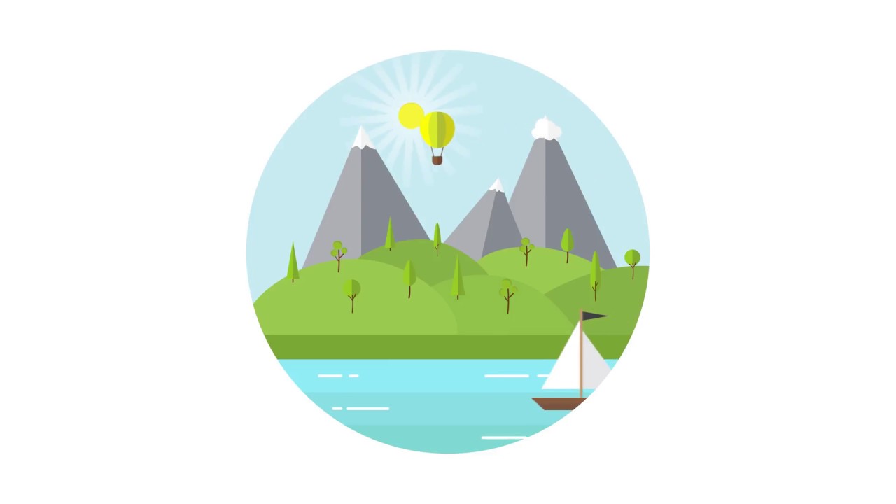 vector flat cartoon after effect 2d motion graphic animation - YouTube