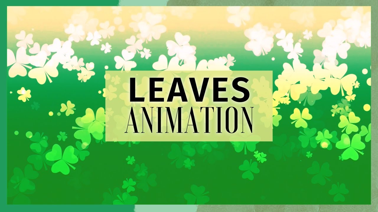 Falling Leaves Animated Background Animation | Green Screen Spring ...
