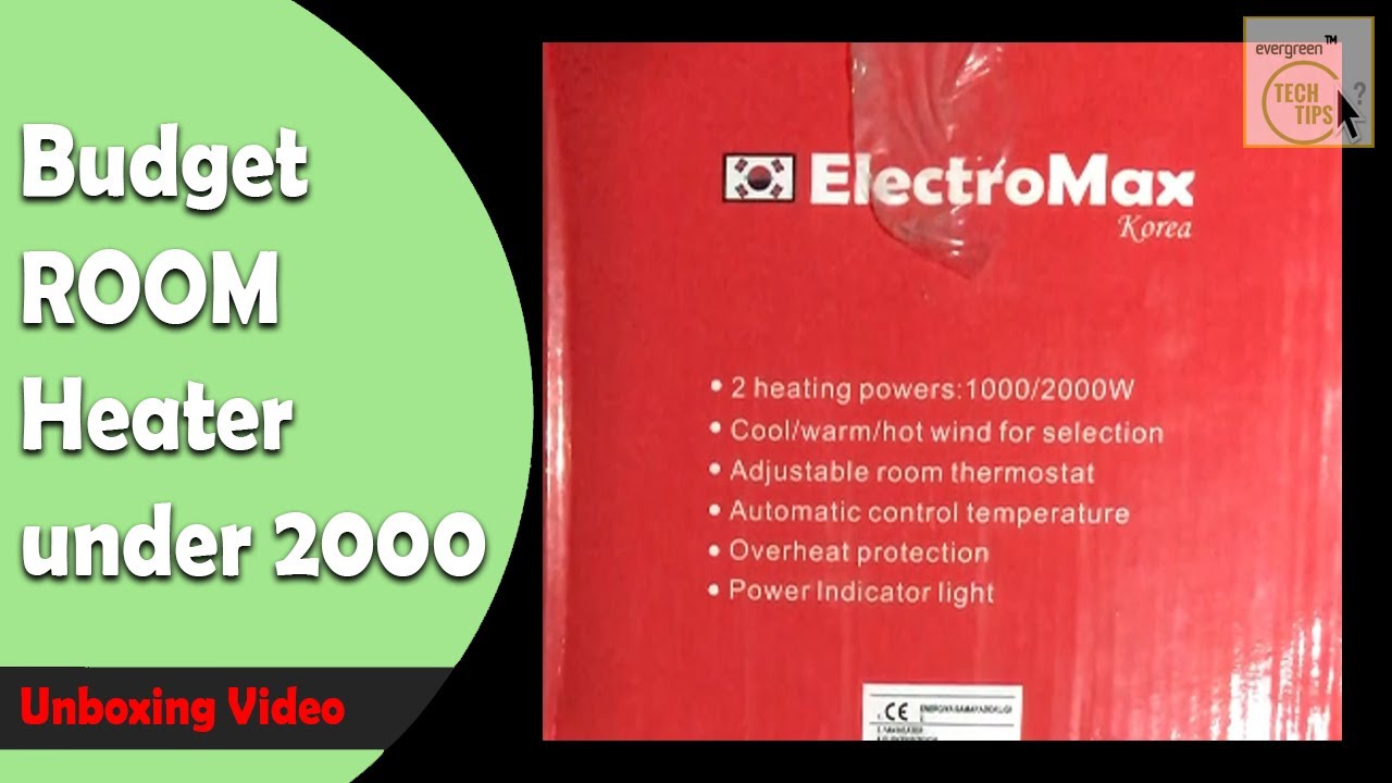 Unboxing Video of ElectroMax Electric Fan ROOM Heater EMX 911 from Korea Technology - YouTube