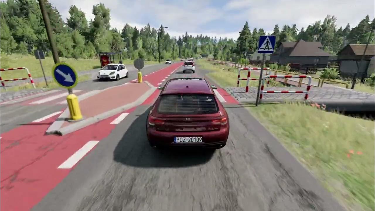 BeamNG.drive - Agent's Realistic Simplified Traffic Mod European Pack Release - YouTube