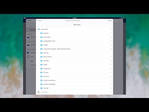 iOS 11 Beta 2: Select Location to Save File - YouTube