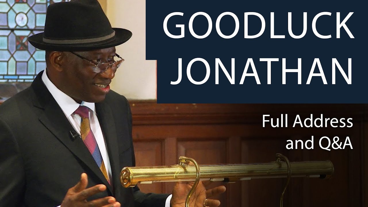 Goodluck Jonathan | Full Address & Q&A | Oxford Union - YouTube