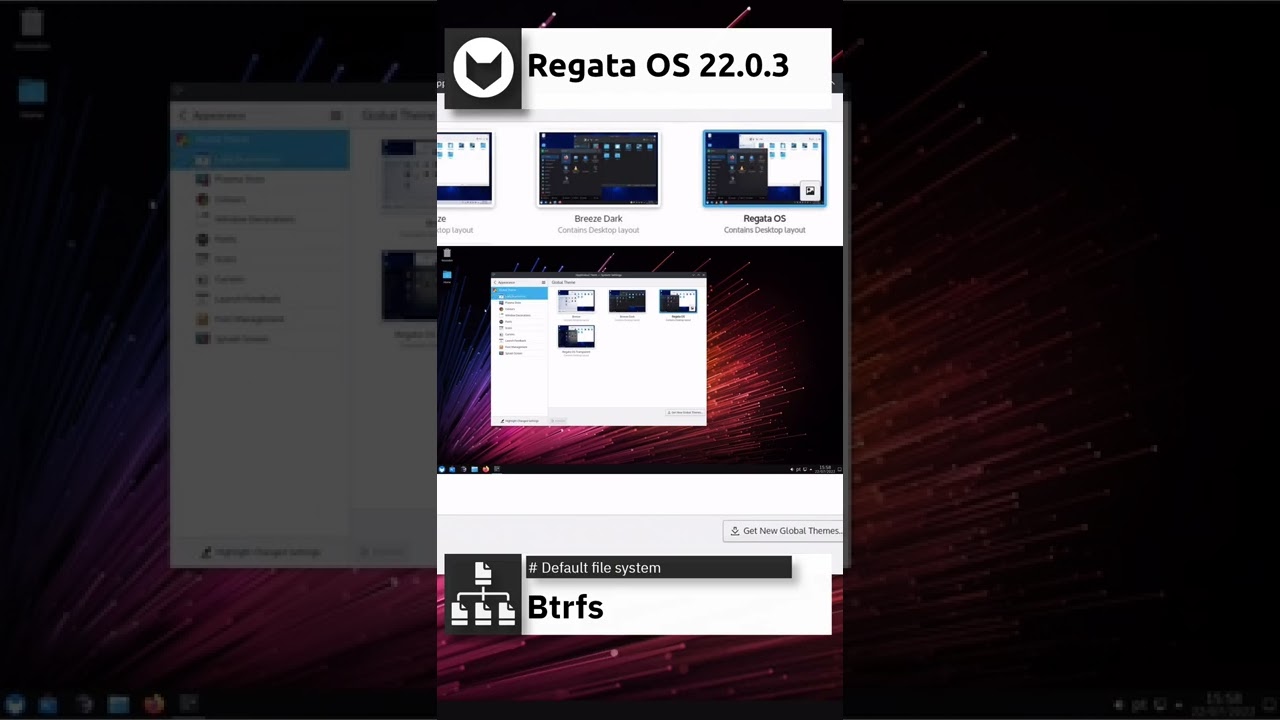 Regata OS 22.0.3 Quick overview #linux #kdeneon - YouTube