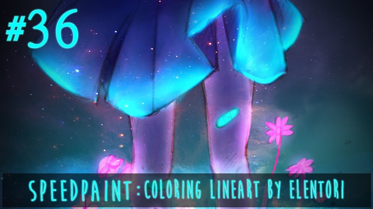 Elentori Patreon Lineart Coloring Saga #1 [SpeedPaint] - YouTube