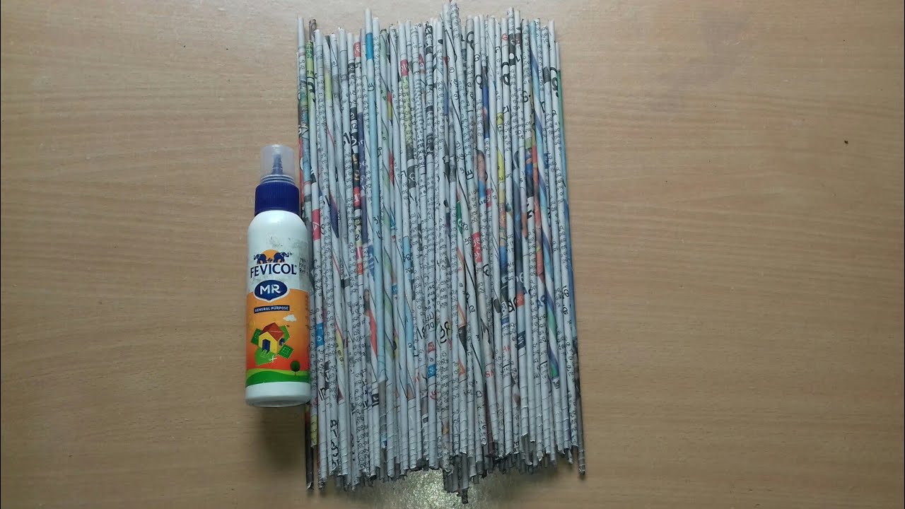 Newspaper craft / Best out of waste craft idea - YouTube