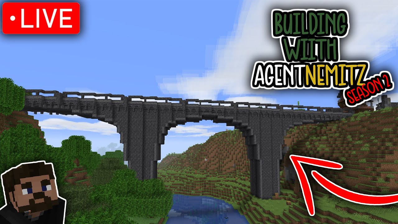Help Me Build A Massive Bridge In Minecraft! | Building w/ AgentNemitz ...