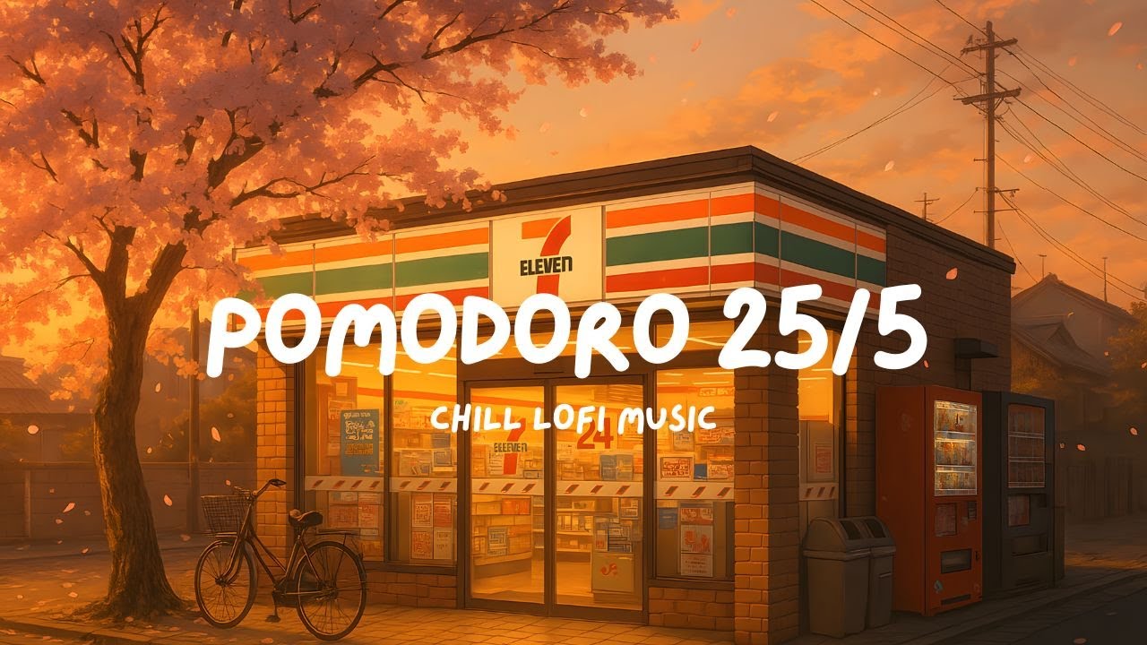 25/5 Pomodoro Timer | Calming Spring In Japan 🌼☀️ | Lofi Beats - YouTube