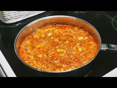 LEZZETLI 🥘MENEMEN🥘NASIL YAPILIR tam kivaminda 🤩menemen tarifi 👩🏻‍🍳❤👨🏻‍🍳