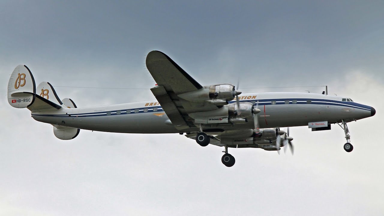 Breitling Super Constellation HB-RSC demo - YouTube
