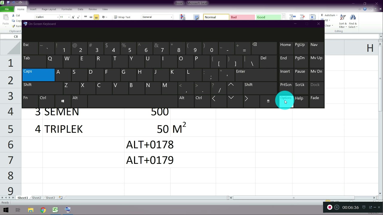 CARA SUPER CEPAT MEMBUAT SIMBOL PERSEGI ² DAN KUBIK ³ - YouTube