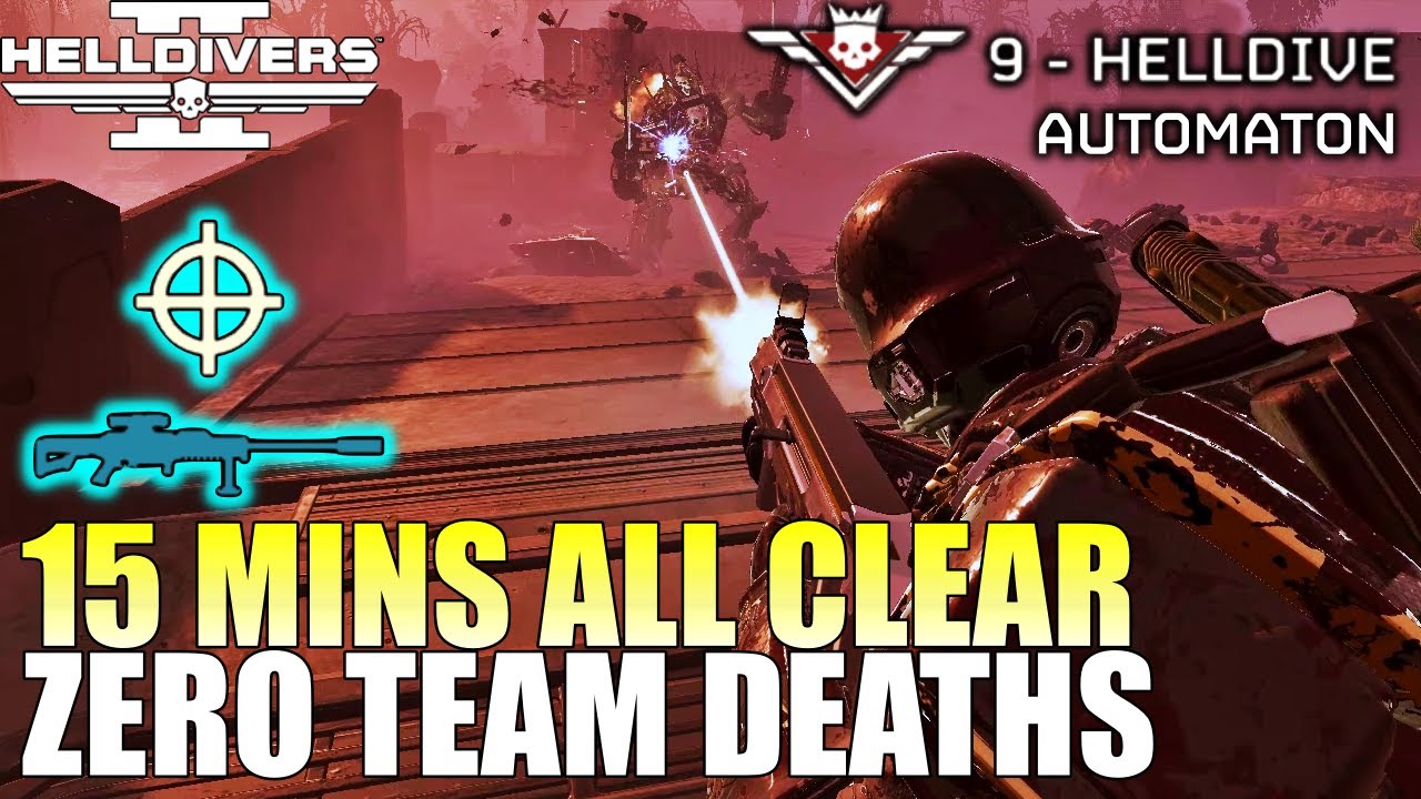 Helldivers 2 - Perfect Helldive on Automaton (No commenatry, Max difficulty, Zero Team Deaths ...