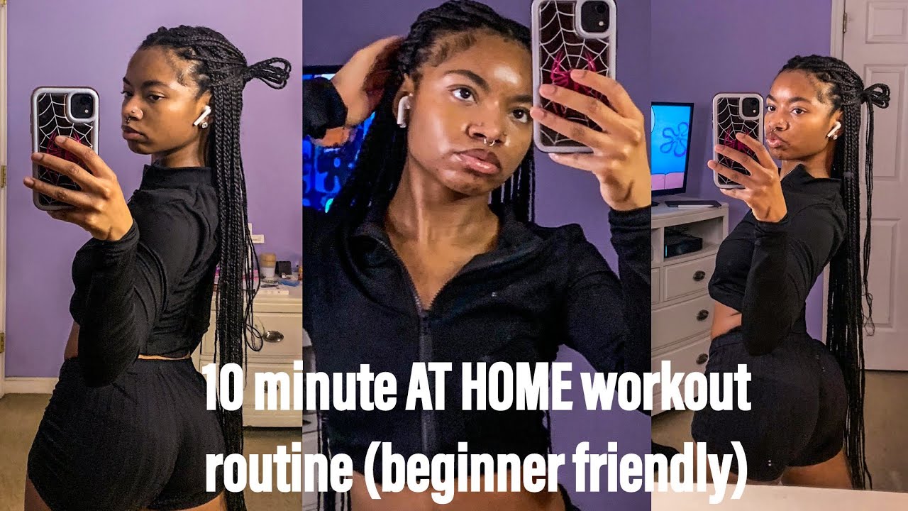 EASY at home 10 MINUTE workout **NO EQUIPMENT REQUIRED - YouTube