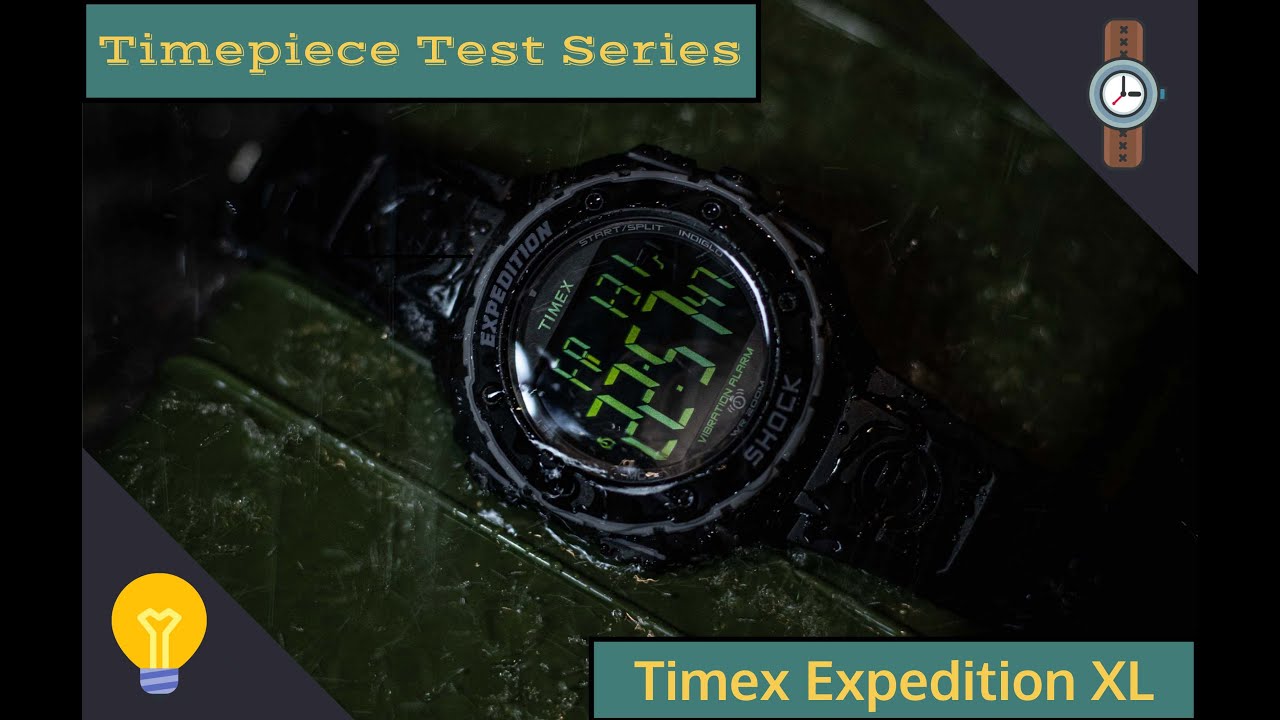 Easy to See! Timex Expedition XL Backlight Test in 0 degrees! - YouTube