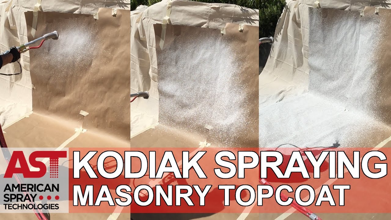 Spraying Sherwin-Williams UltraCrete with the Kodiak M2 Portable ...