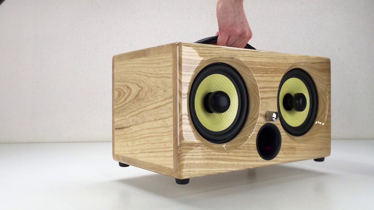 Custom audiophile wireless speaker Thodio iBox XC Ash edition - YouTube