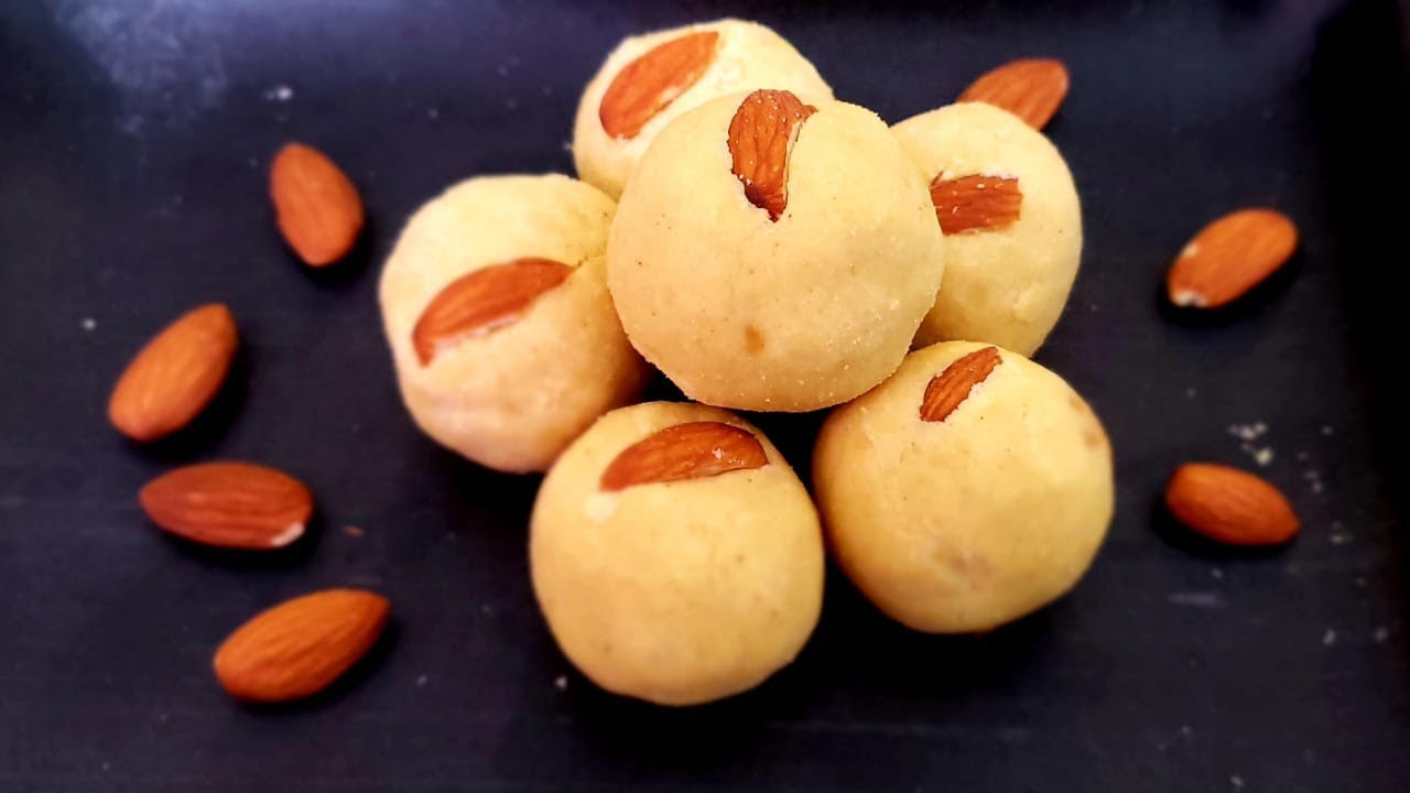झटपट डाळ्याचे लाडू | दिवाळीचा फराळ | Roasted Dalia Laddu - YouTube