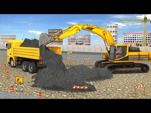 Grand Snow Excavator Simulator - Uphill City Road Builder Highway Construction - Android ...