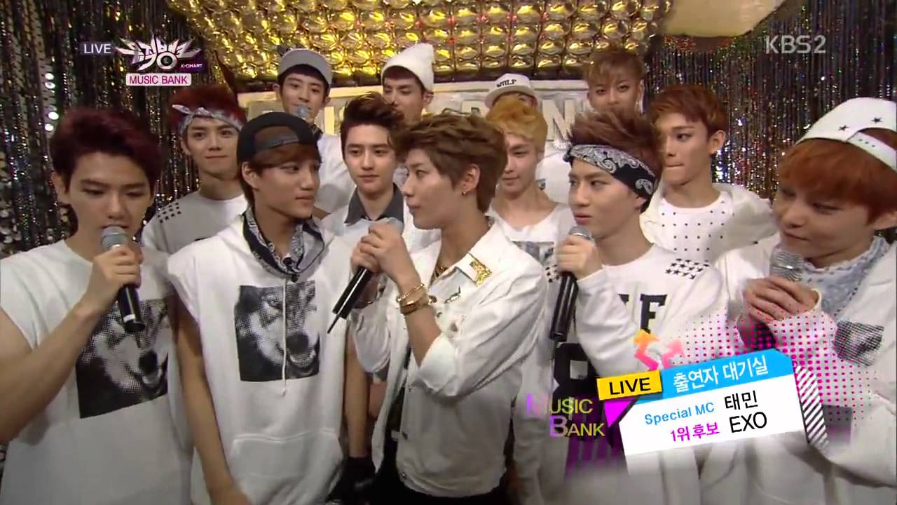 [720p] 130614 EXO & Taemin (SHINee) - Interview @ Music Bank Backstage ...