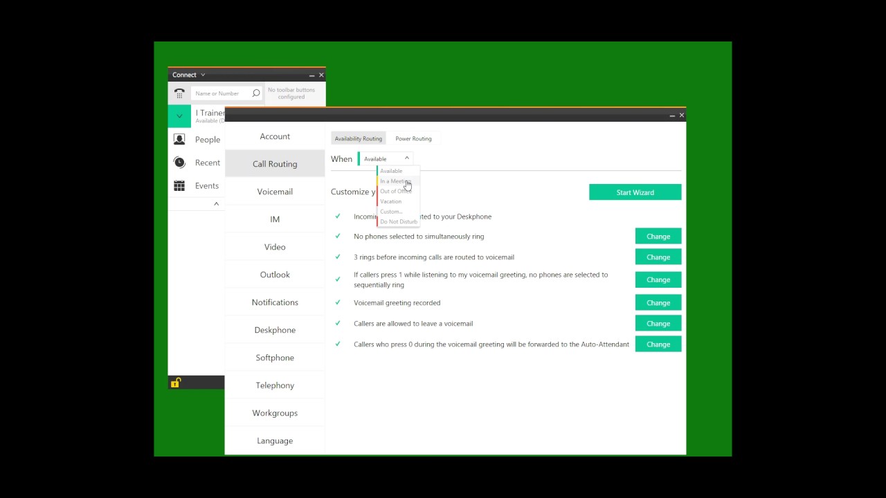 How to Configure Call Routing in the ShoreTel Connect Client - YouTube