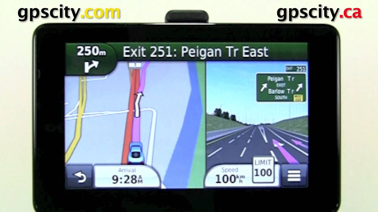 Junction View on the Garmin nuvi 3550 and nuvi 3590 with GPS City - YouTube
