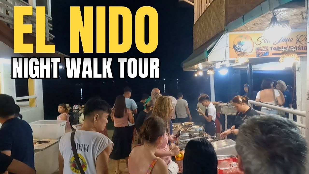 Night Walk Tour El Nido Palawan Philippines - YouTube