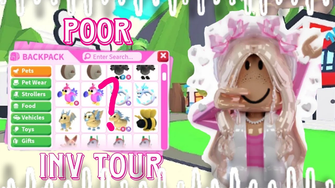 Adopt me inv tour!! *POOR*🤑🚫 - YouTube