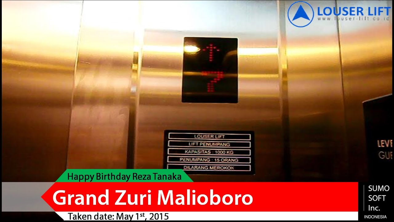 Louser Lifts at Grand Zuri Malioboro, Yogyakarta - YouTube