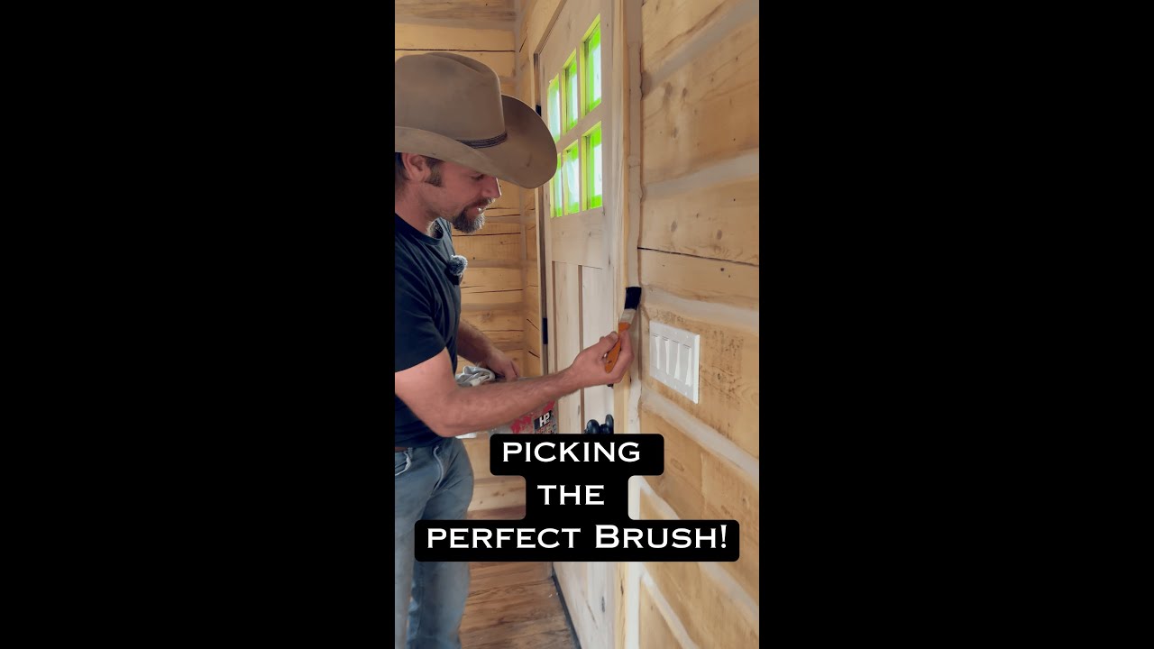 DIY guide to Log cabin Chinking - Picking the Perfect Brush! - YouTube