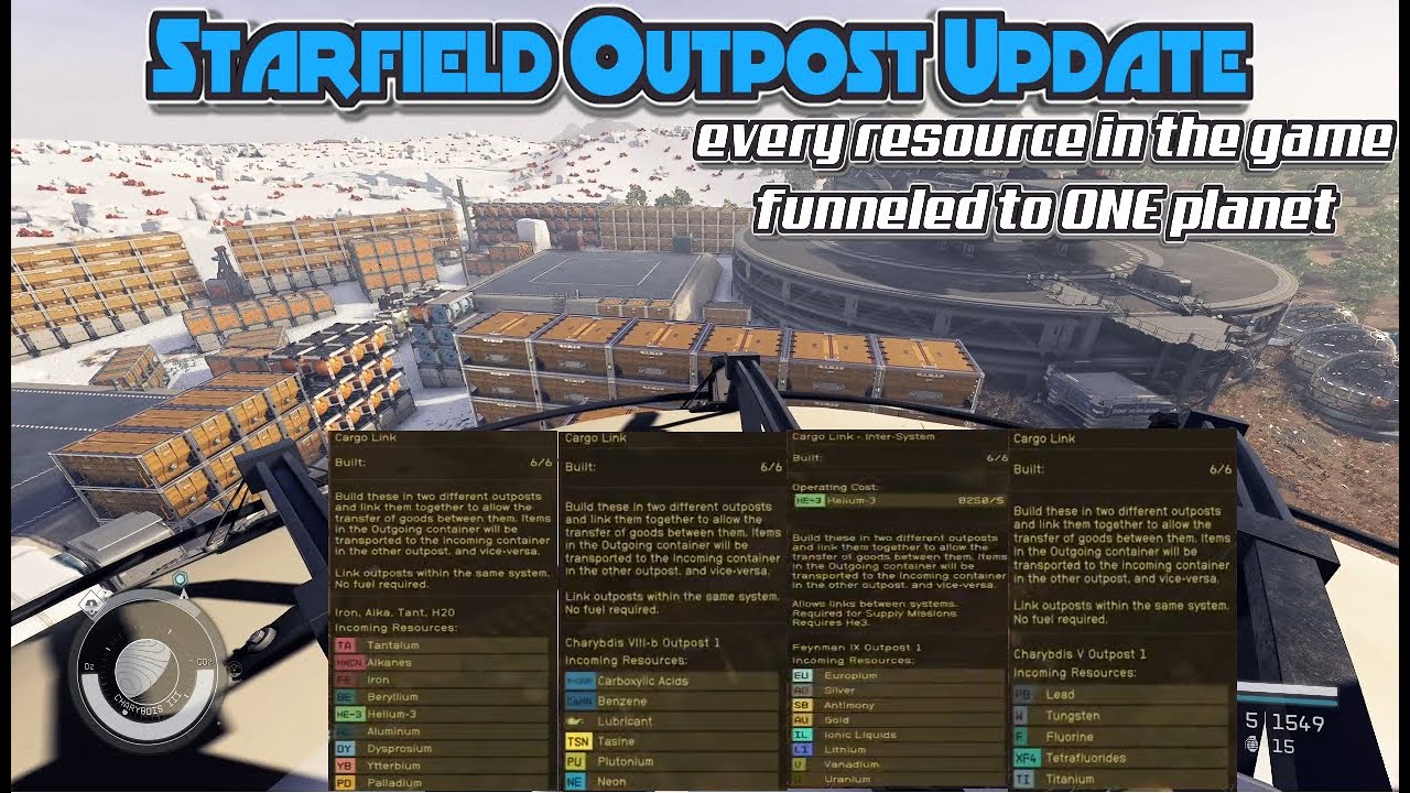 Starfield Outpost update - Every resource in the game accessible on one ...