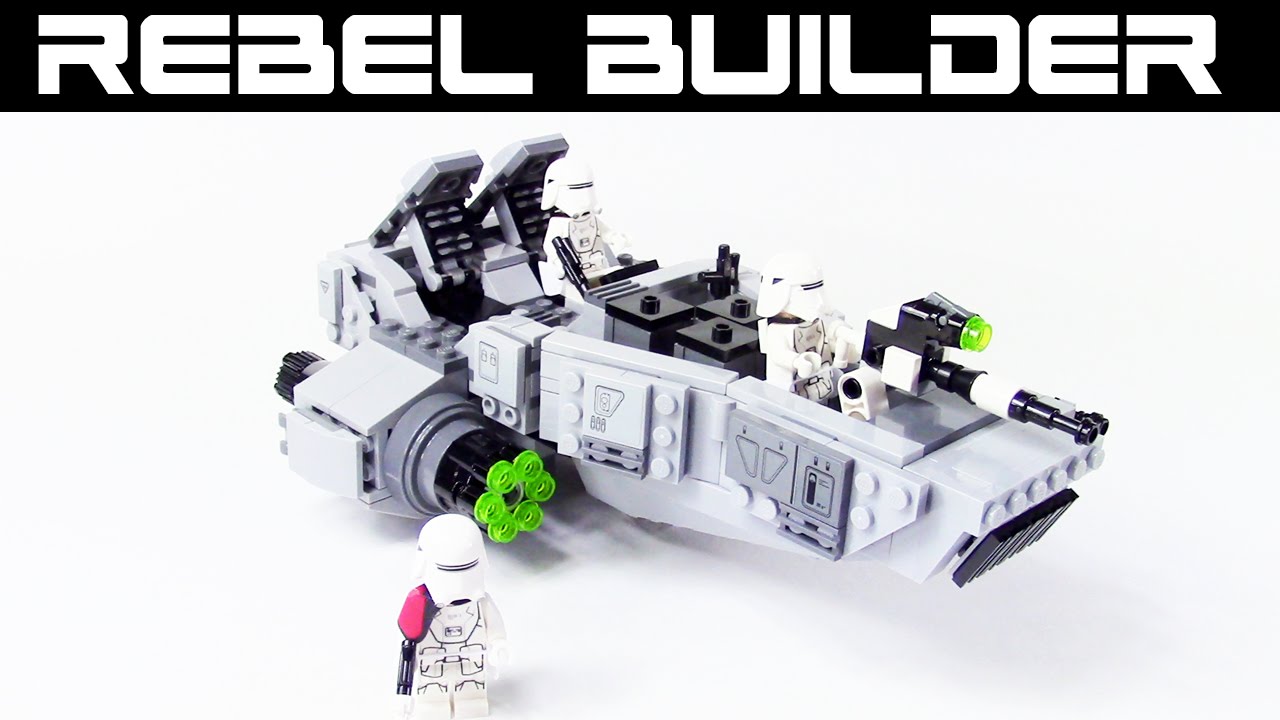 LEGO Star Wars First Order Snowspeeder Review! Set 75100 - YouTube