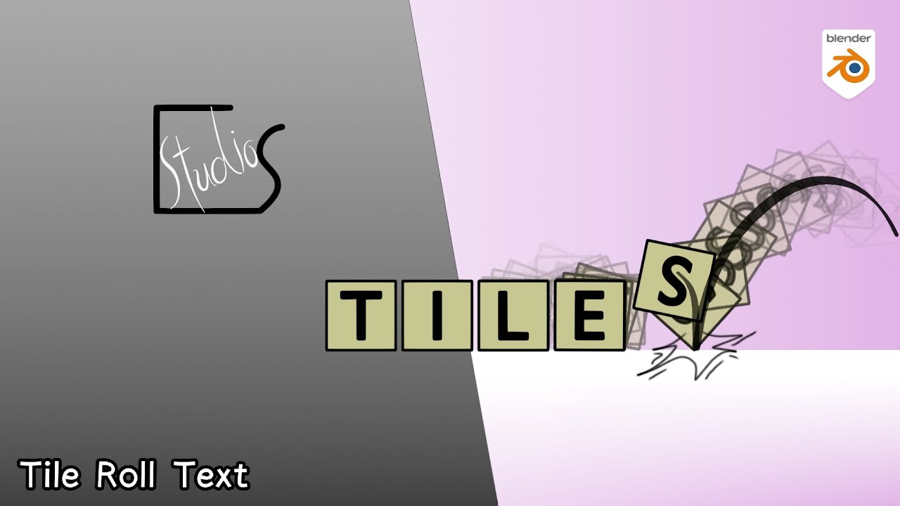 Text Effect with Blender: Tile Roll Text [tutorial] - YouTube