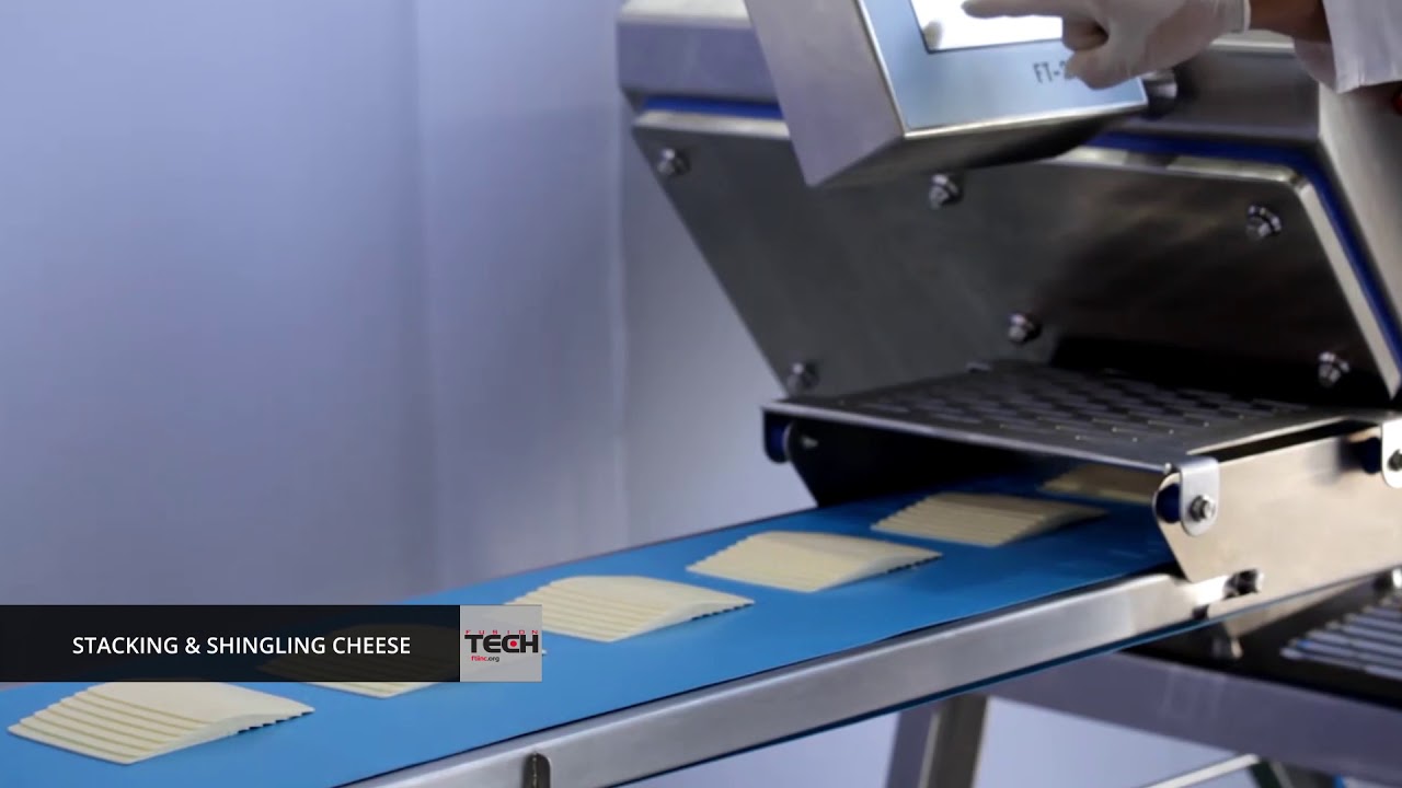 ST-250 Slicer - Stacked & Shingled Cheese - YouTube