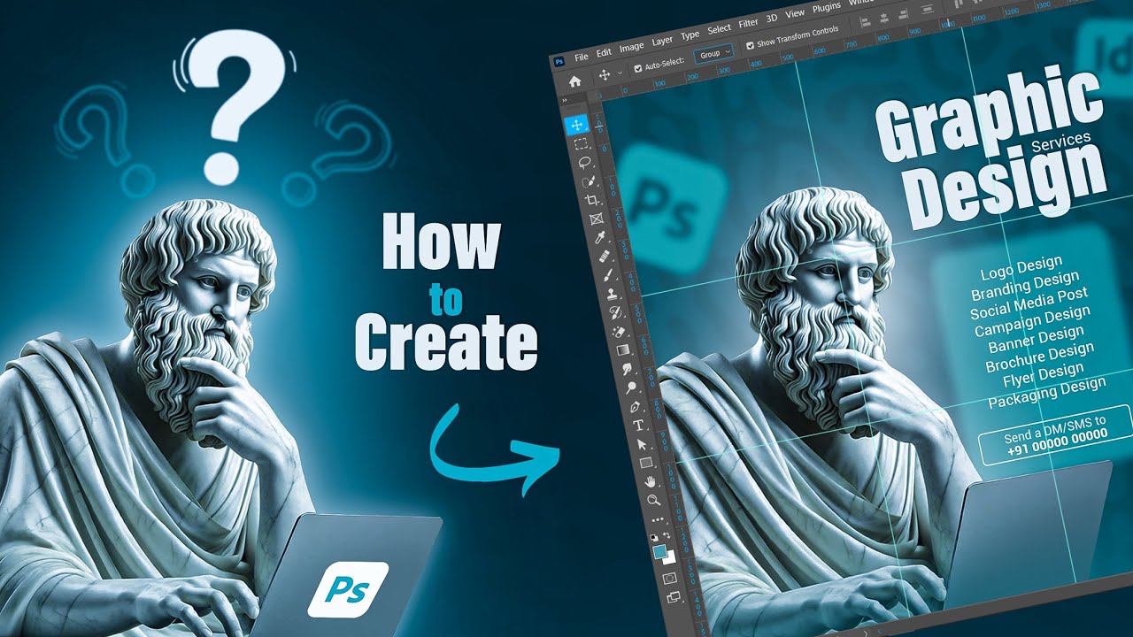 Use the Rule of Thirds to Create Balanced Designs! | Photoshop Tutorial ...