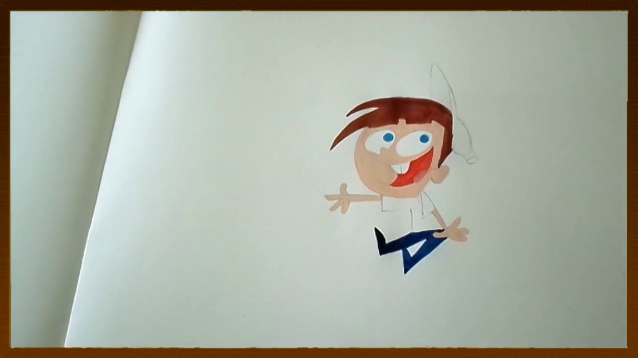 How to Draw Cartoon Timmy Turner Easy How to Draw Cartoon People - YouTube