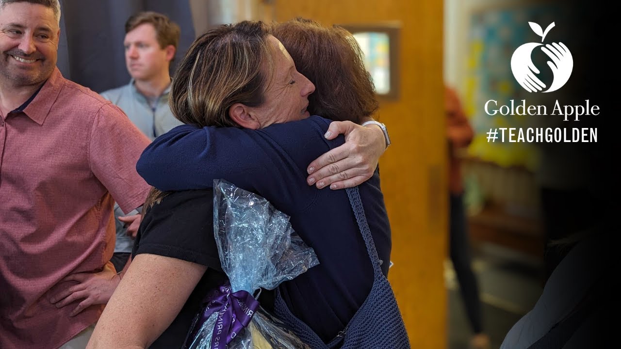 Becky O'Hearn of Frederick Stock School surprised with 2024 Golden ...