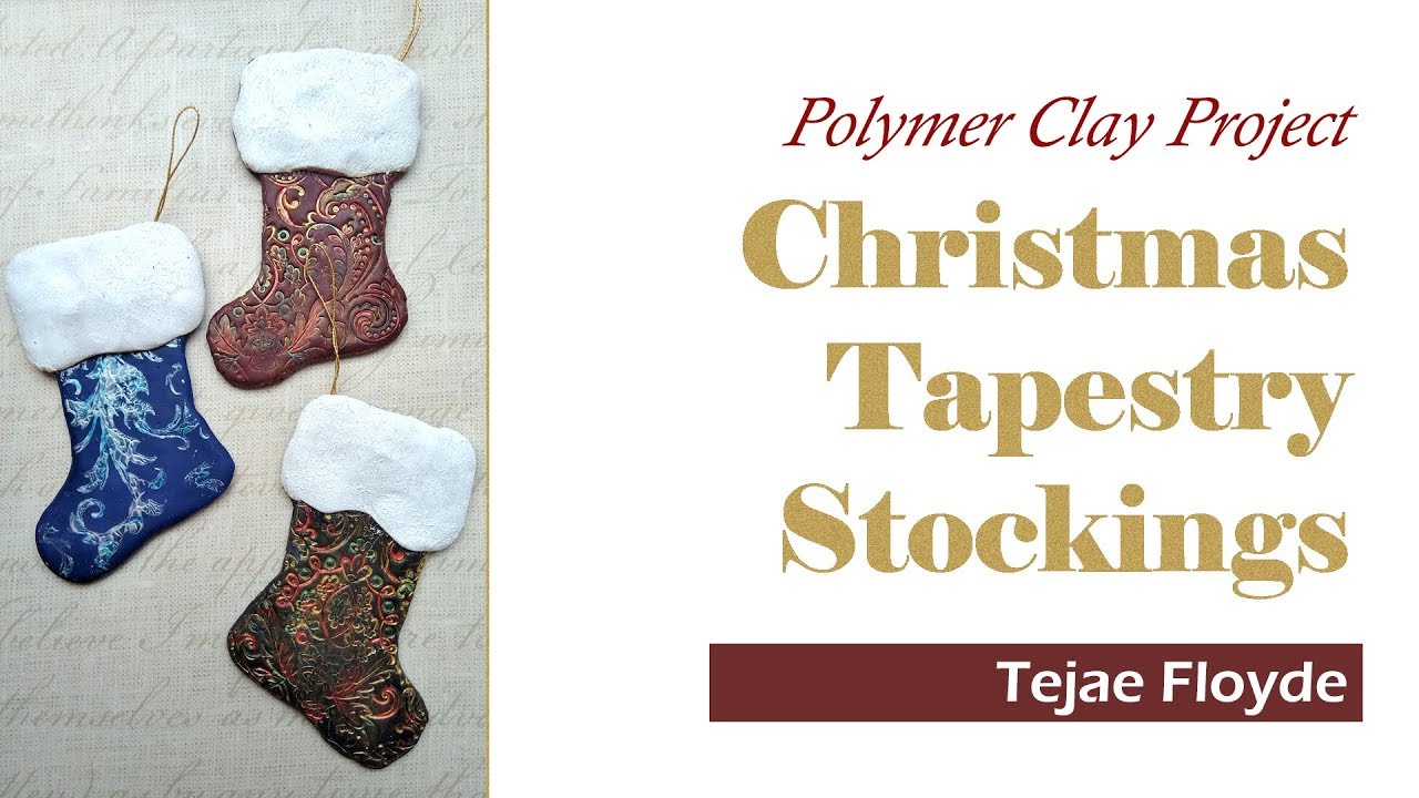 Polymer Clay Christmas Stocking Ornaments - YouTube