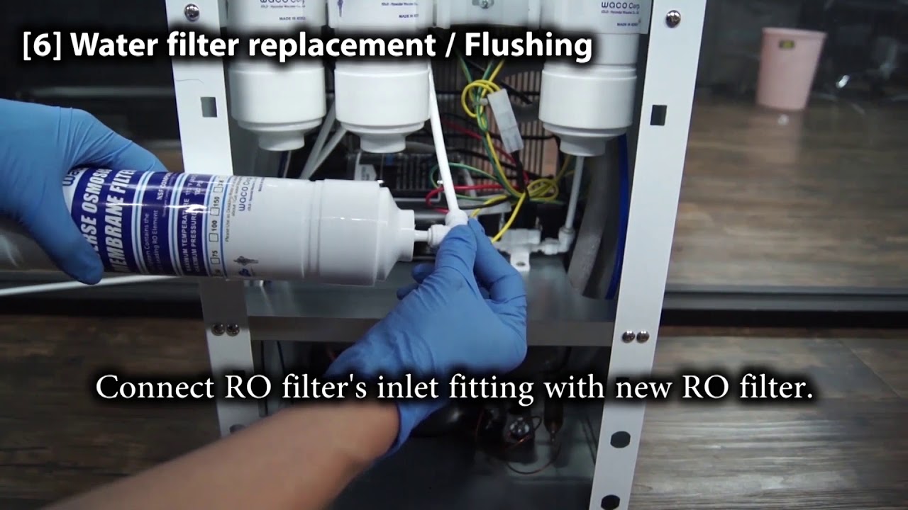 For use POU Water Cooler brand infinite, Change filter & flushing - YouTube