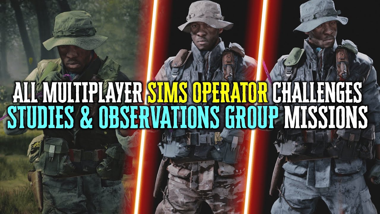 ALL SIMS OPERATOR MISSIONS (Studies and Observations Group) CHALLENGES ...