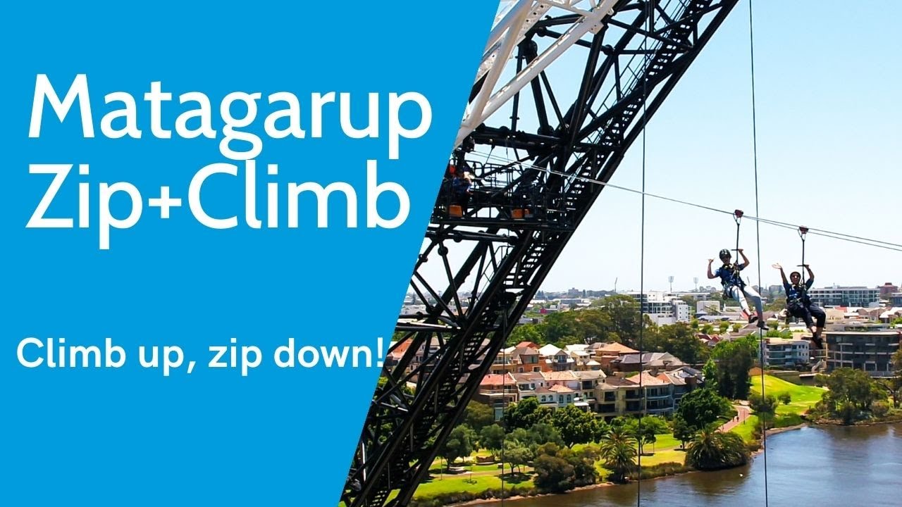 Climb up, zip down! Matagarup Zip+Climb, Perth - YouTube