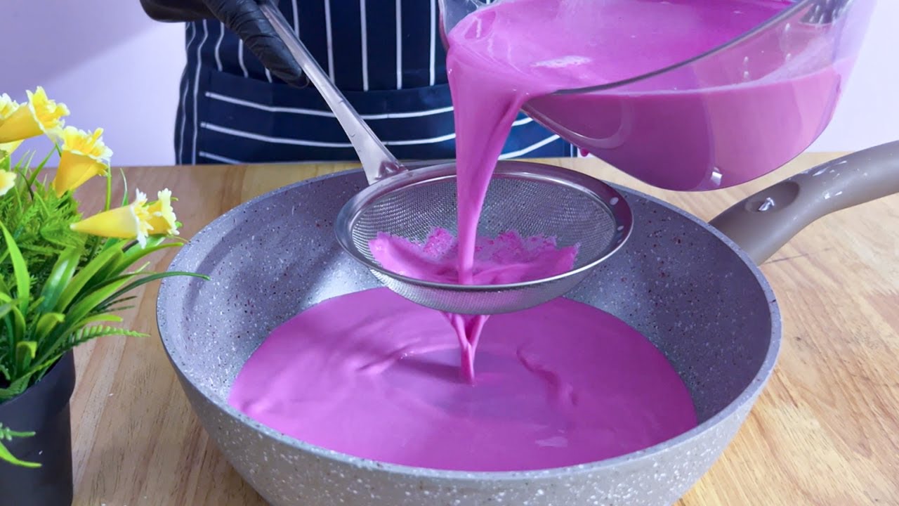 Yummy tapioca noodle dessert - Dragon fruit noodle dessert - Khmer ...
