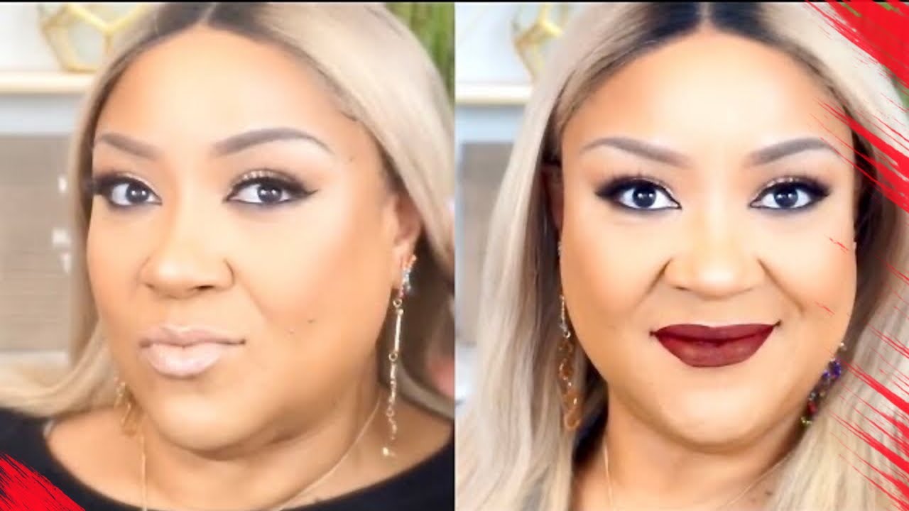 MATURE SKIN FULL GLAM MAKEUP LOOK FOR WOMEN OF COLOR. - YouTube