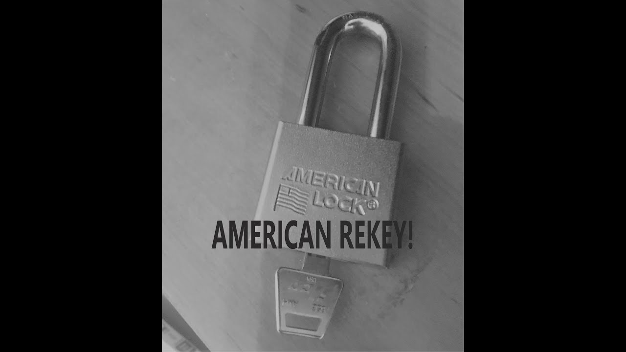 Rekeying American Lock 5260! How To Make Your Own Key! - YouTube