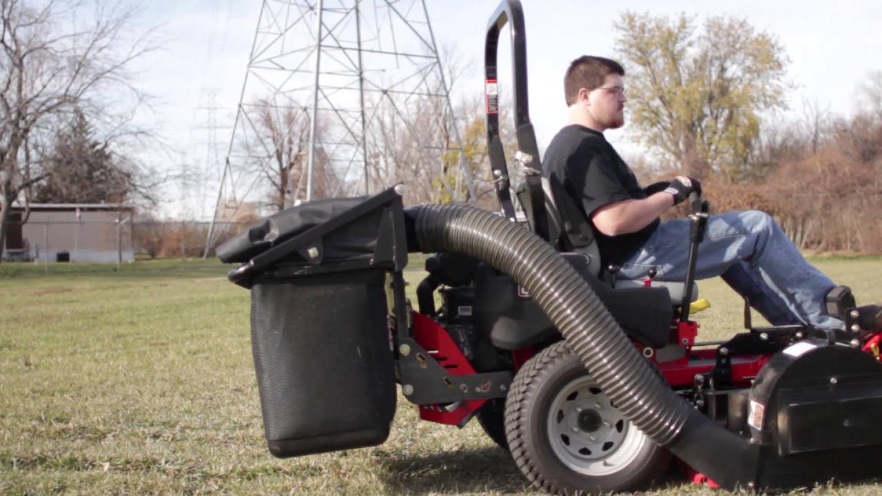 2 Bag 8 Bushel Rear Collection System - YouTube