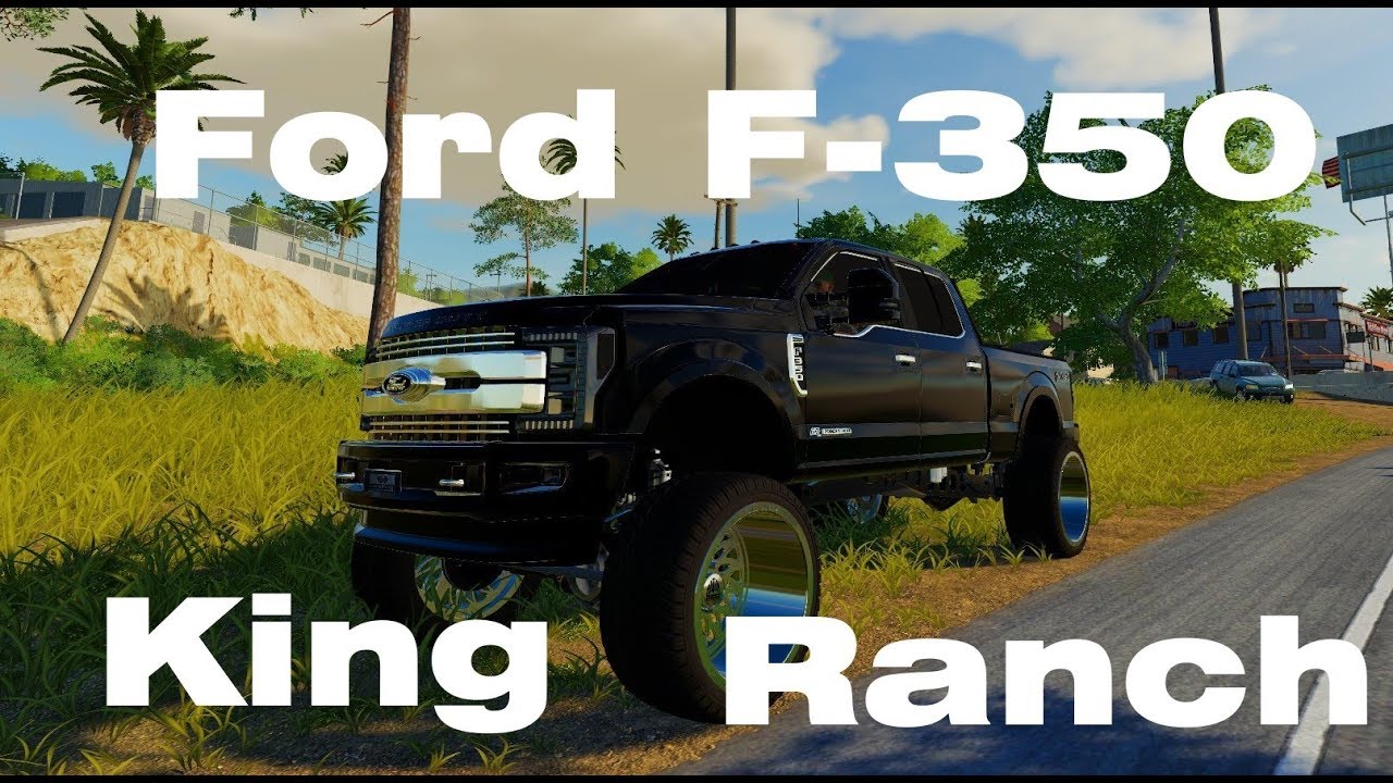 Farming Simulator 2019 - Ford F-350 King Ranch Mod - YouTube